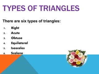 types of triangles | PPTX