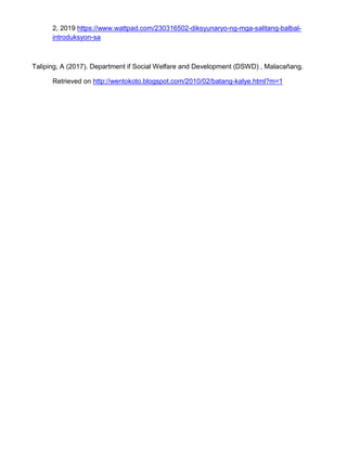 BALBAL SA KADALANAN: Isang pagtuklas sa sosyo-heograpikal na Wika ng ...