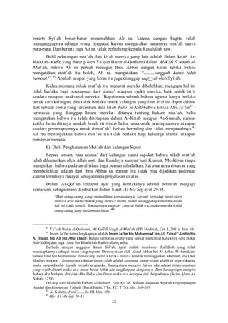 Kritik atas pandangan syiah dalam nikah mut'ah | PDF