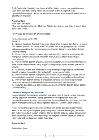 Kritik Islam Terhadap UUD 1945 | PDF