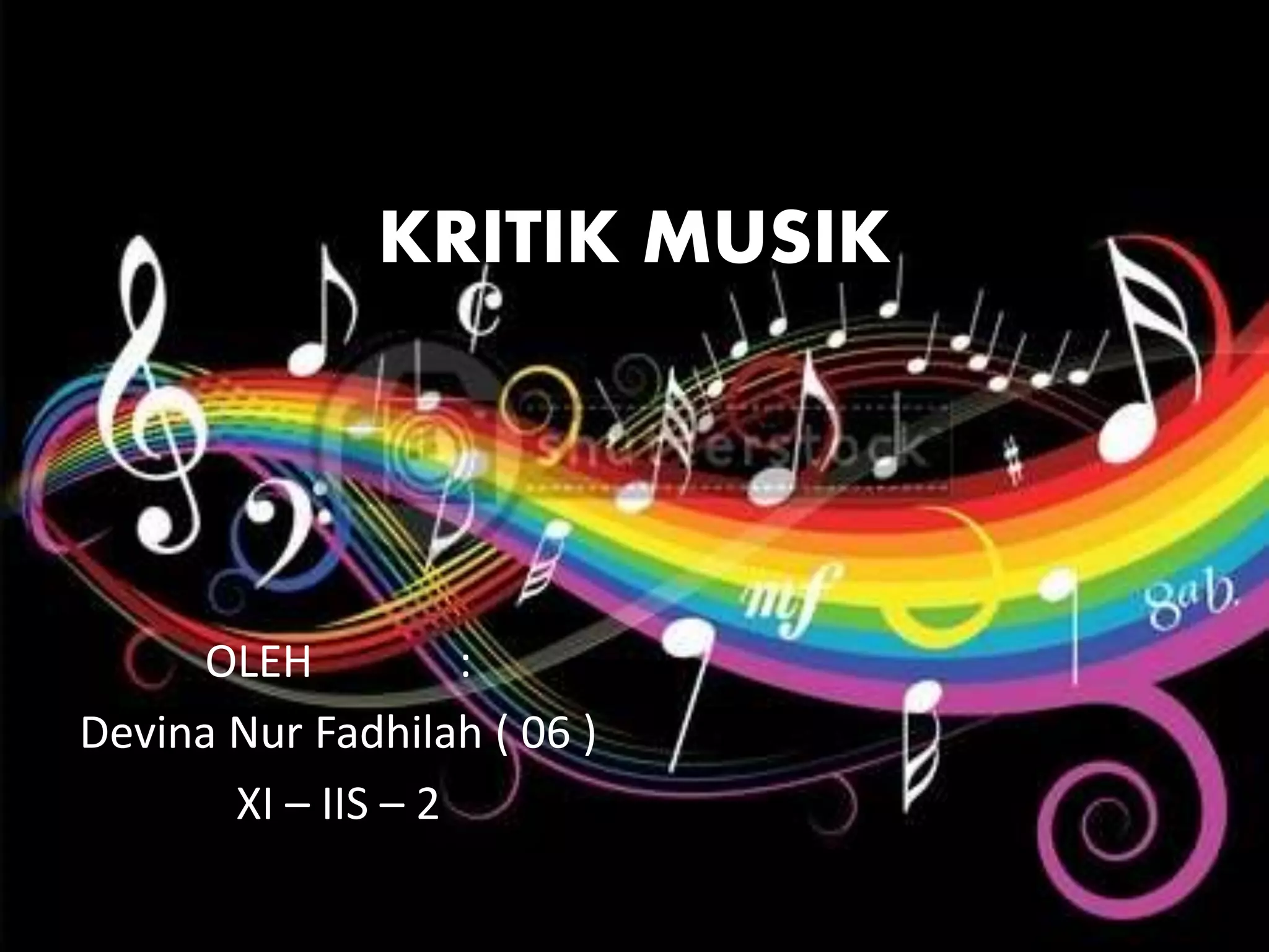 Kritik musik | PPTX