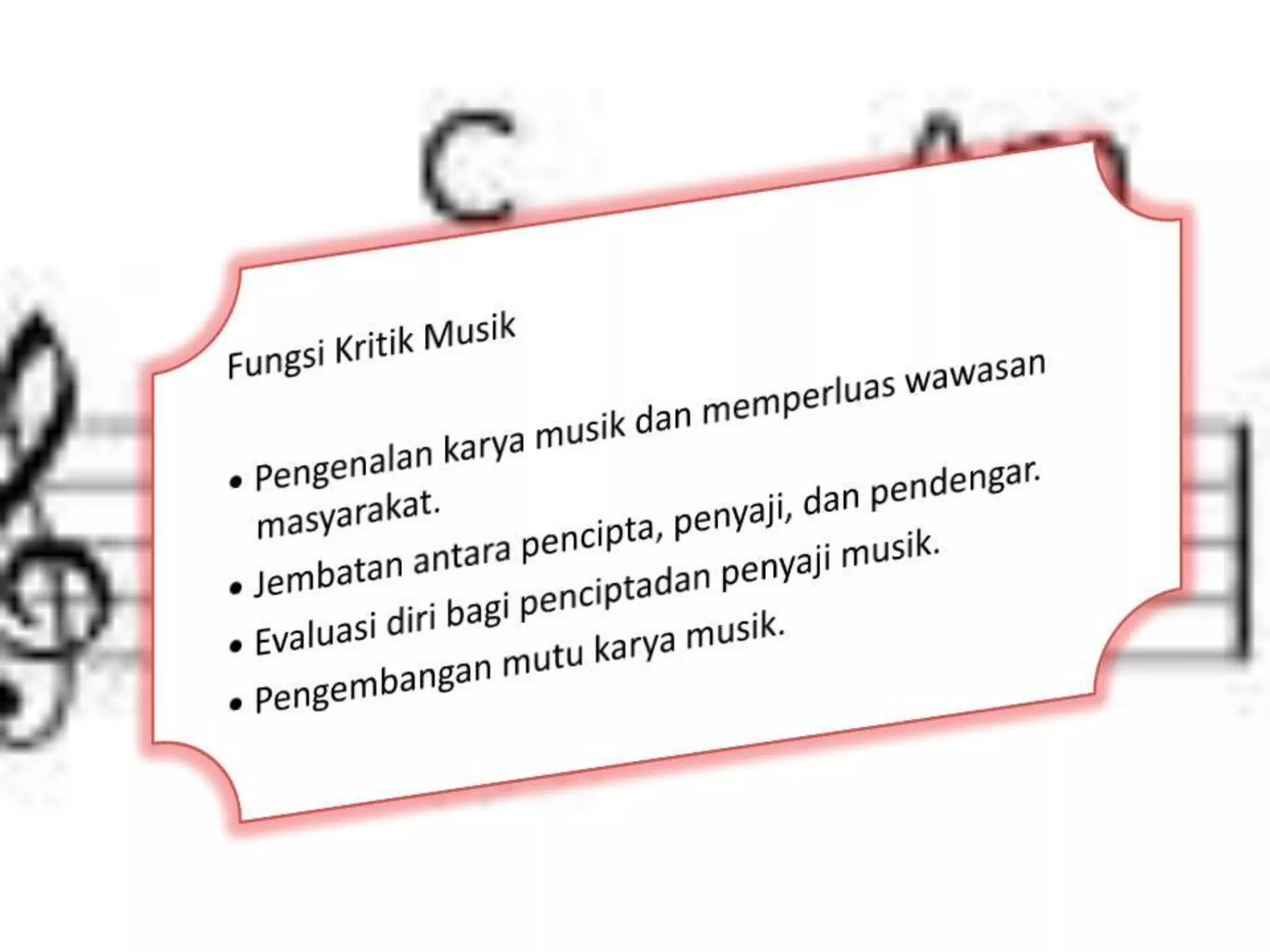 Kritik musik | PPTX