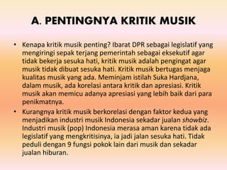 Kritik musik | PPTX