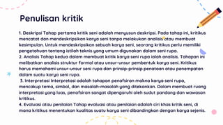 KRITIK SENI RUPA.ppt Sejal Zaman penjajahan | PPTX