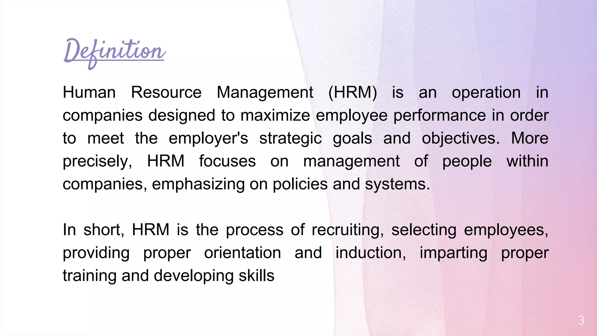 Concept and Functions, Scope and Significance of Human Resource ...
