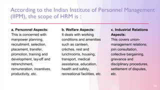Concept and Functions, Scope and Significance of Human Resource ...