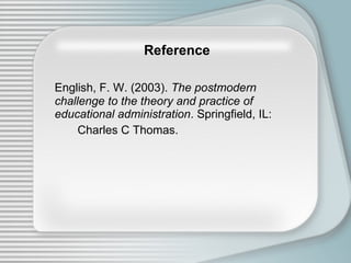 Kritsonis postmodernism | PPT