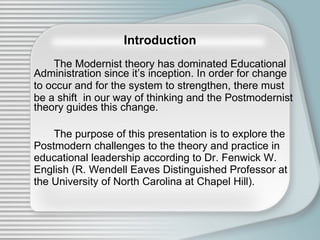 Kritsonis postmodernism | PPT