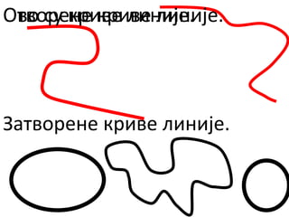 Kriva linija prava linija tacka | PPT
