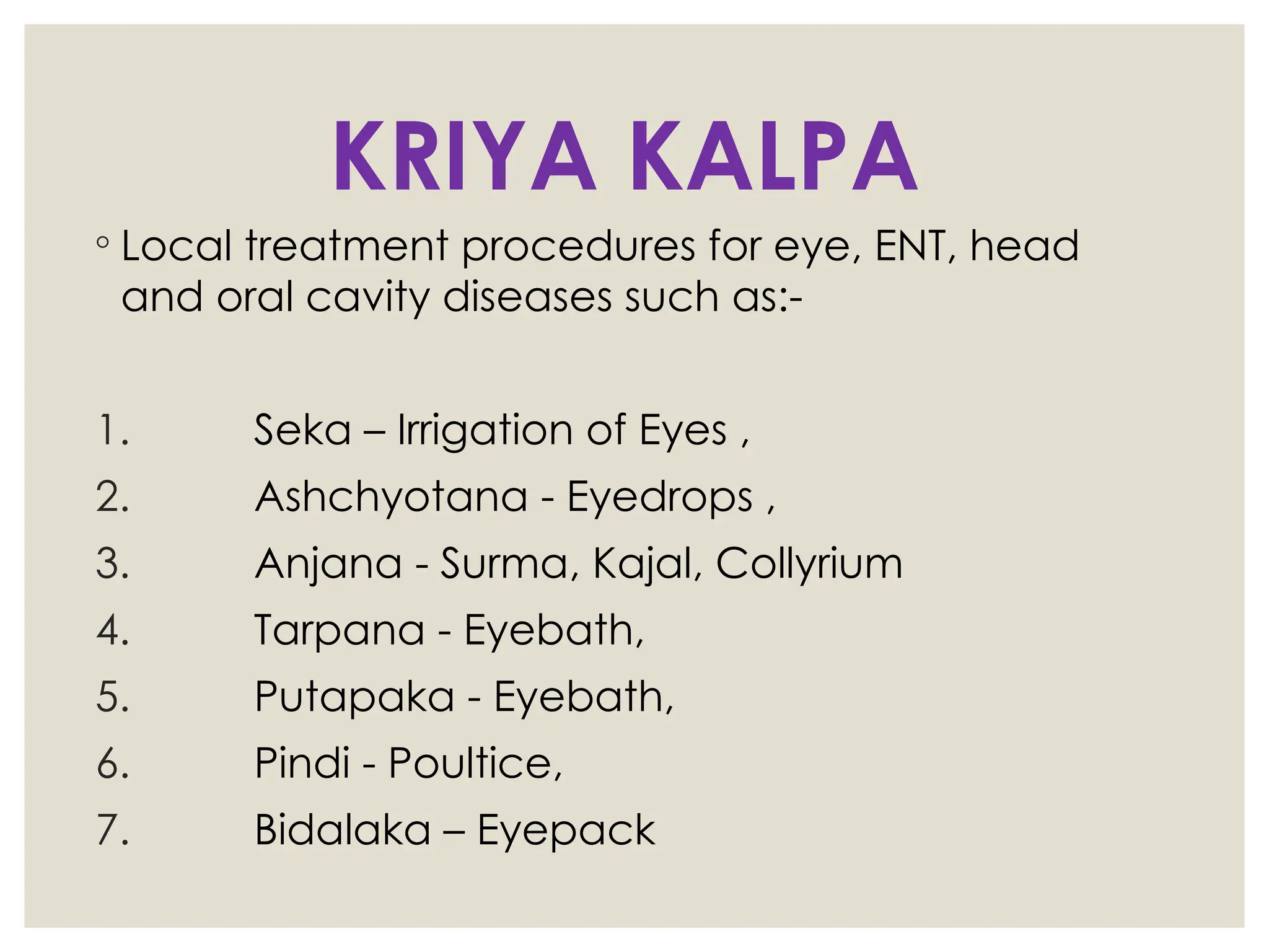 Kriyakalpa for Nursing in ayurveda .pptx