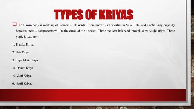 Kriyas in Yoga.pptx | Hinduism | Religion & Spirituality