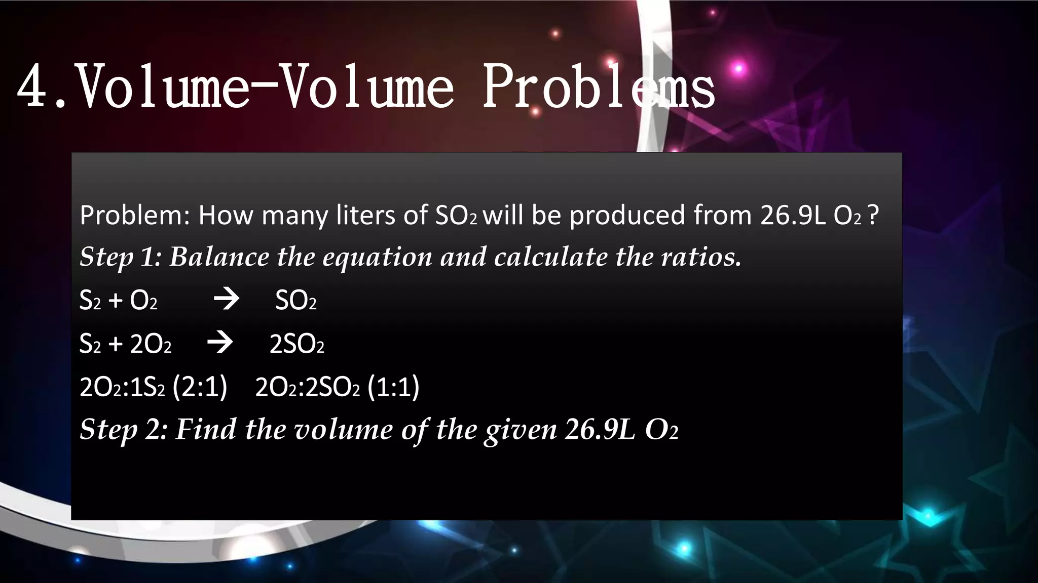 types of stoichiometric calculations | PPTX