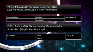 types of stoichiometric calculations | PPTX