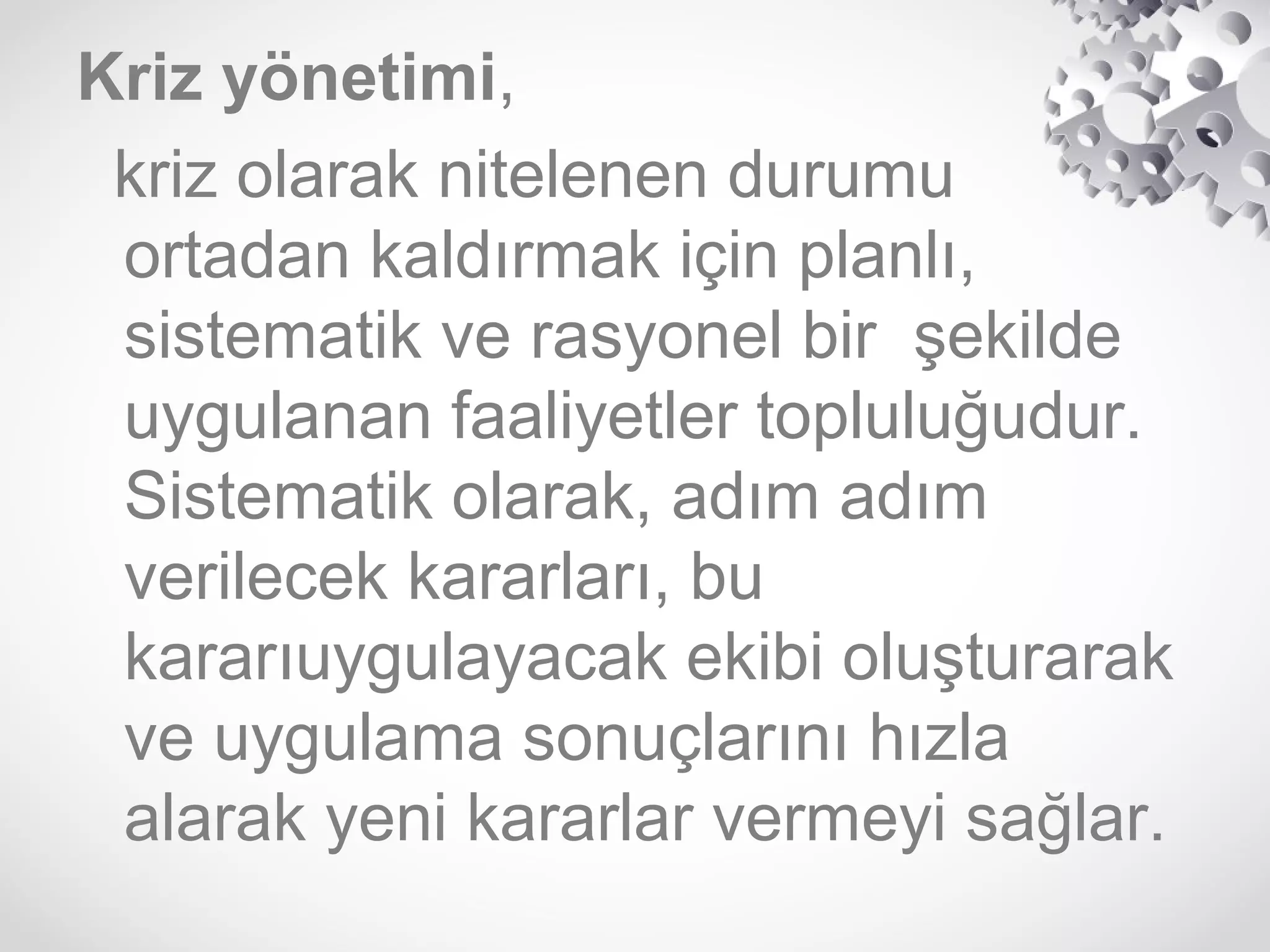 Kriz yönetimi ayşe nur kaya | PPT