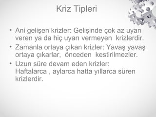 Kriz yönetimi ayşe nur kaya | PPT