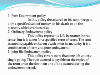 Endowment Policy | PPSX