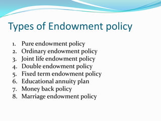 Endowment Insurance