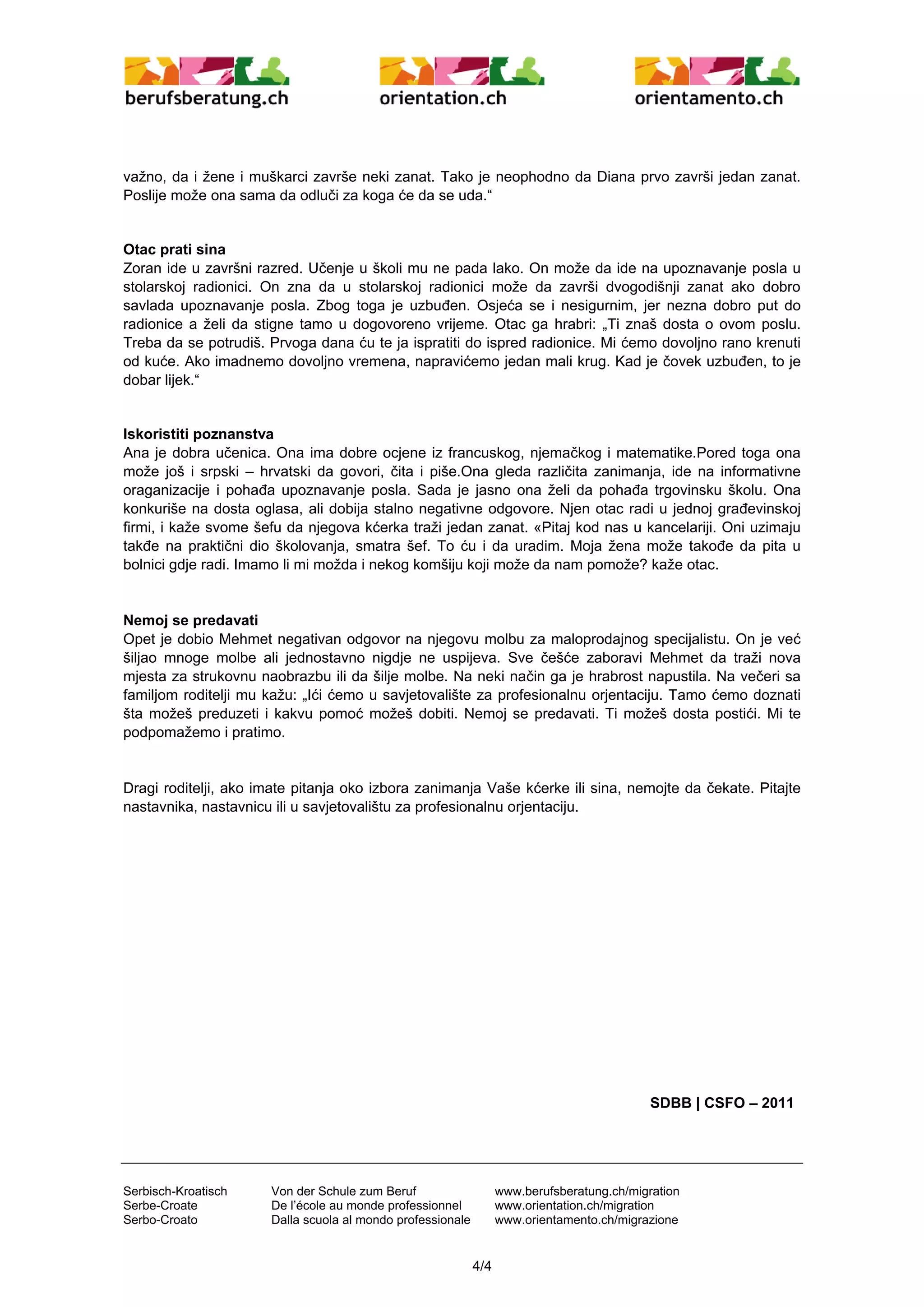 Kroatisch serbisch-bosnisch 01 | PDF