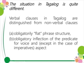 Nouns and Verbs in Tagalog: a reply to Foley | PPTX