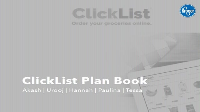 Kroger click list_plan book_Advertising Strategy | PPT