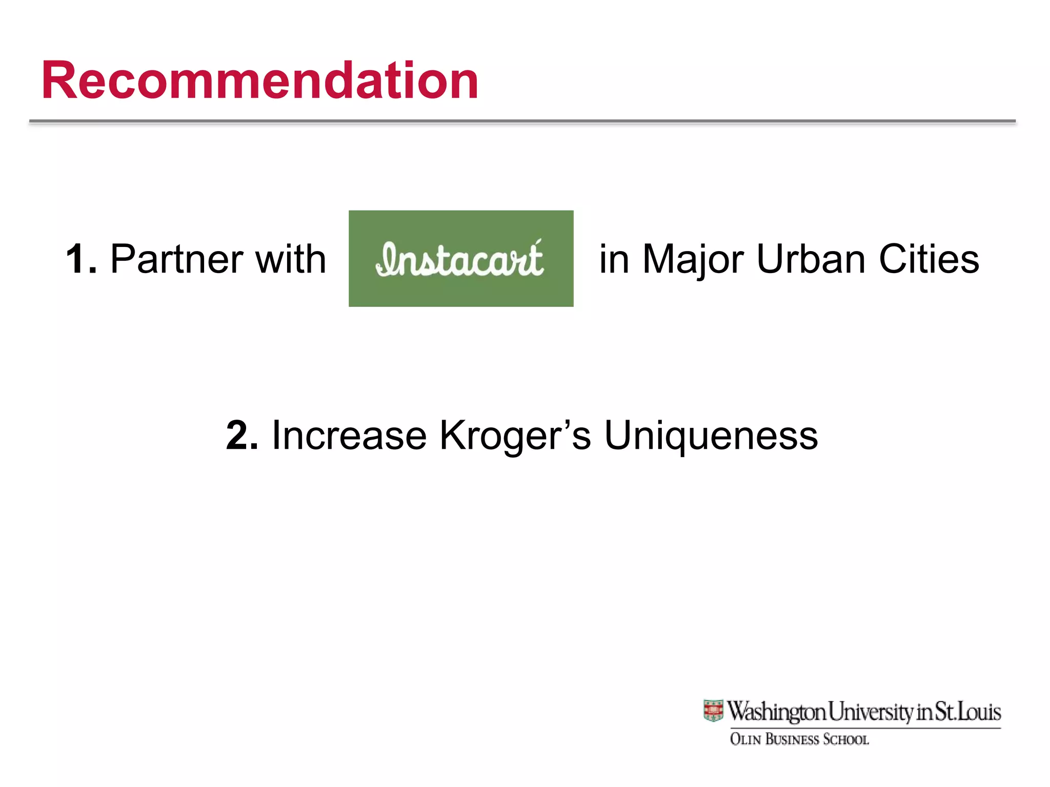 Kroger Recommendation | PPT