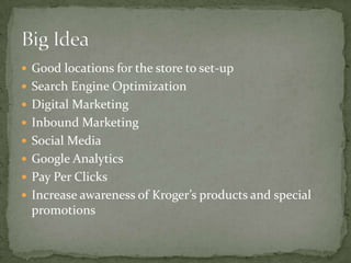 Kroger’s online campaign | PPT