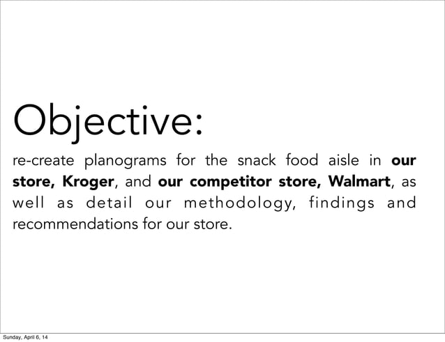 Kroger vs. Walmart - Planogram Analysis | PDF