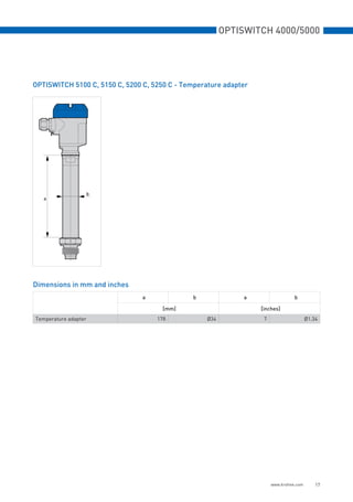 Krohne Vibrating Fork Level Switches | PDF