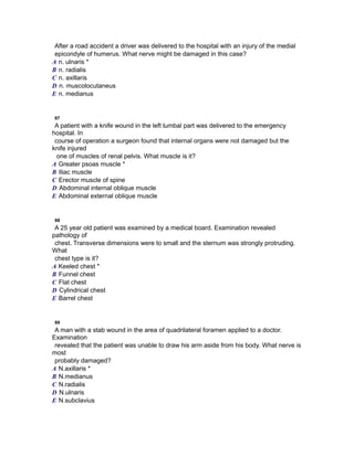 Krok 1 2014 - anatomy | DOC