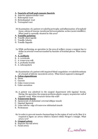 Krok 1 - 2014 (Anatomy) | DOCX