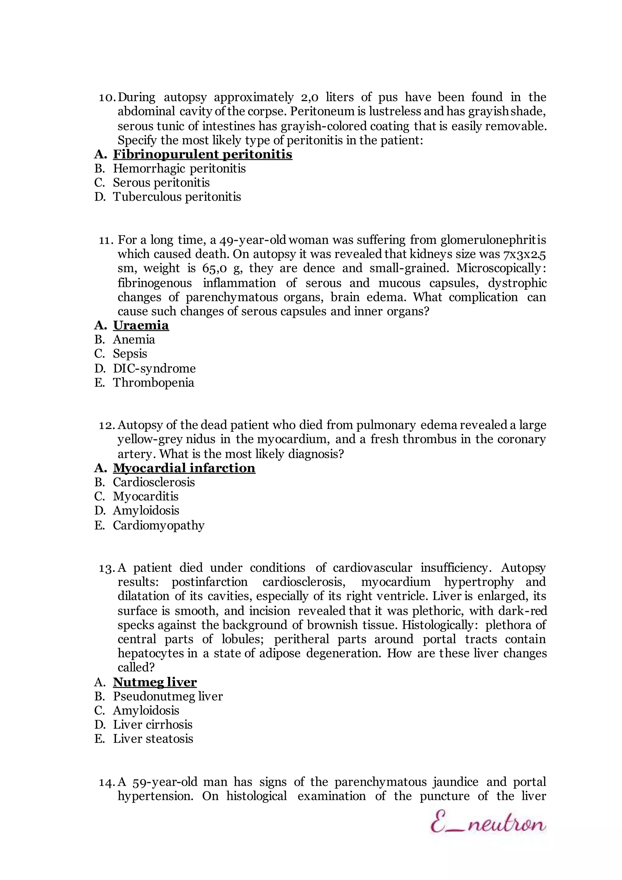 Krok 1 - 2014 (Path-Anatomy) | DOCX