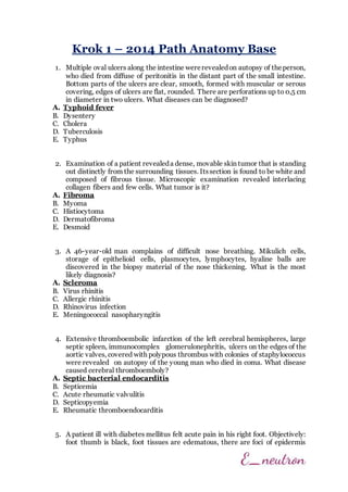 Krok 1 - 2014 (Path-Anatomy) | DOCX