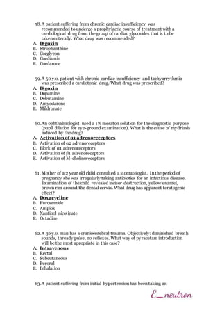 Krok 1 - 2015 (Pharmacology) | DOCX