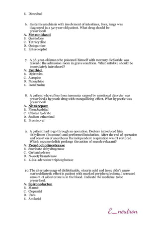 Krok 1 - 2015 (Pharmacology) | DOCX