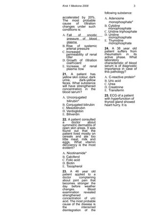 Krok 1 - 2008 Question Paper (General medicine) | PDF