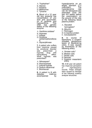 Krok 1 - 2010 Question Paper (General medicine) | PDF