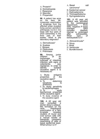 Krok 1 - 2010 Question Paper (General medicine) | PDF