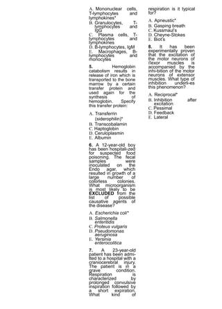 Krok 1 - 2013 Question Paper (General medicine) | PDF