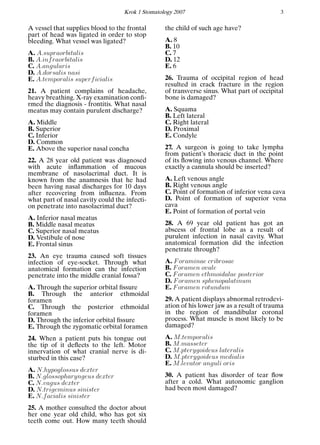 Krok 1 - 2007 Question Paper (Stomatology) | PDF
