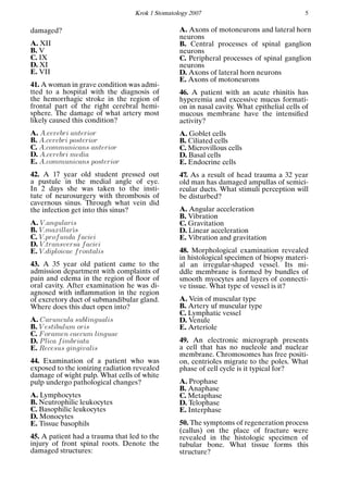 Krok 1 - 2007 Question Paper (Stomatology) | PDF