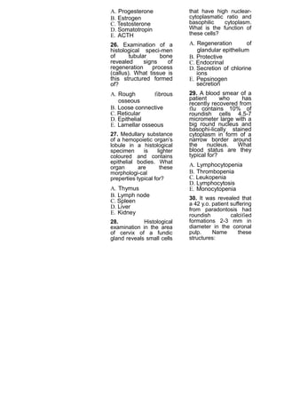 Krok 1 - 2008 Question Paper (Stomatology) | PDF