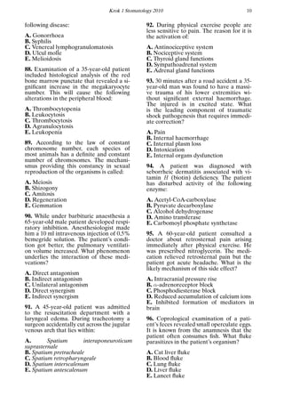 Krok 1 - 2010 Question Paper (Stomatology) | PDF