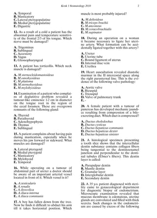 Krok 1 - 2010 Question Paper (Stomatology) | PDF