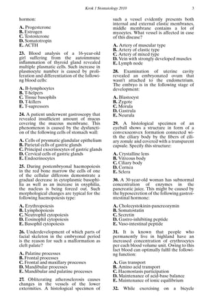 Krok 1 - 2010 Question Paper (Stomatology) | PDF