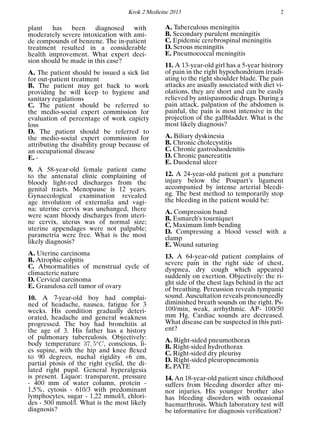 Krok 2 - 2013 Question Paper (General Medicine) | PDF