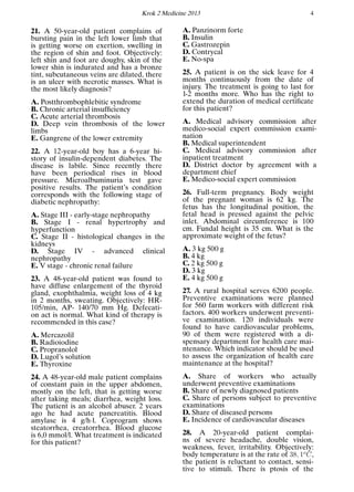 Krok 2 - 2013 Question Paper (General Medicine) | PDF