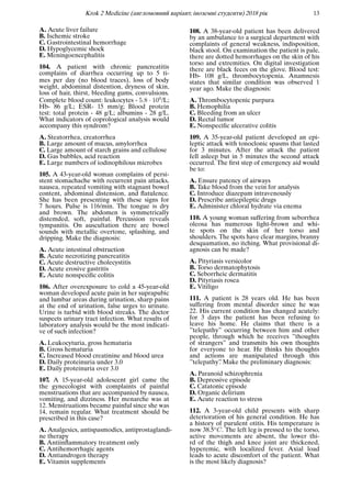 Krok 2 Medicine - 2018 Question Paper | PDF