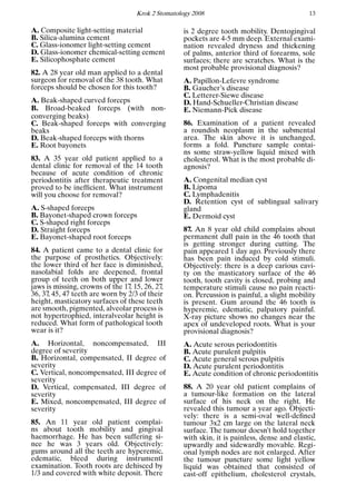 Krok 2 - 2008 Question Paper (Stomatology) | PDF