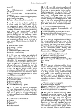 Krok 2 - 2008 Question Paper (Stomatology) | PDF