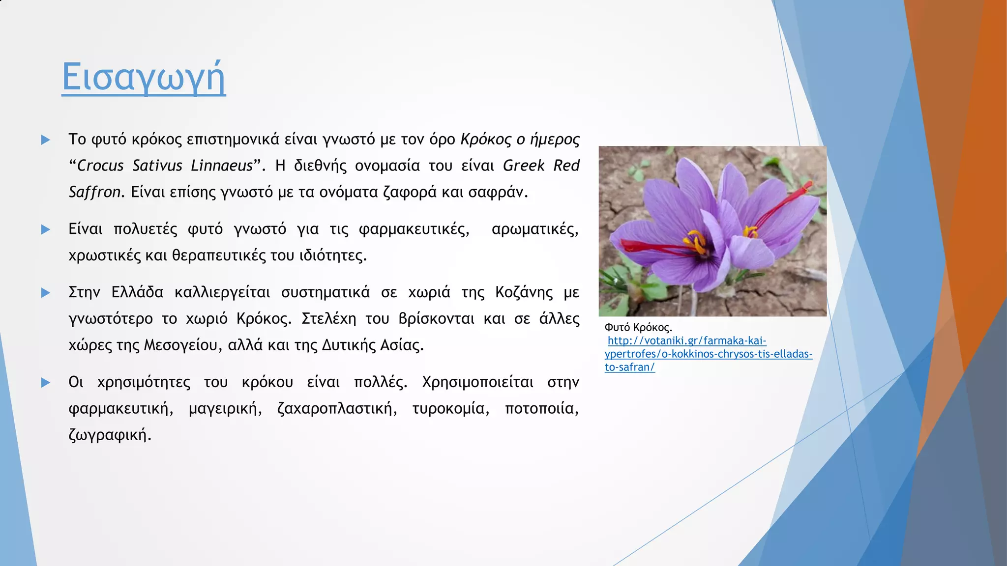 Κρόκος Κοζάνης | PPT